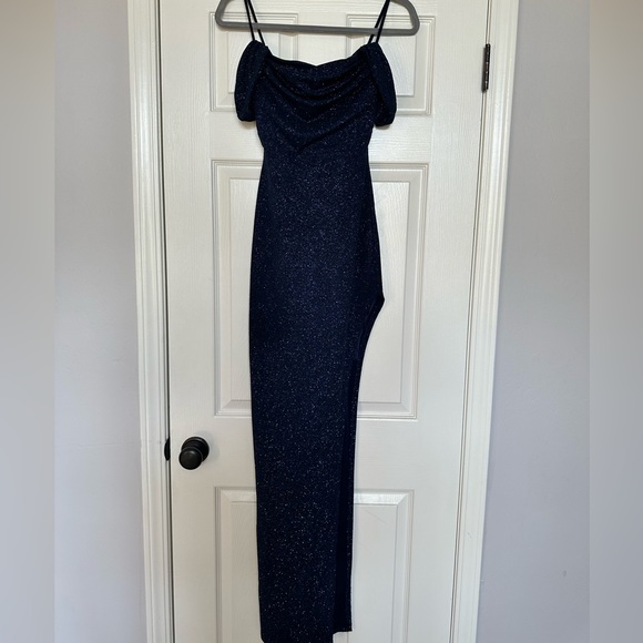 Windsor | Dresses | Windsor Navy Blue Sparkle Formal Dress Size Xs ...